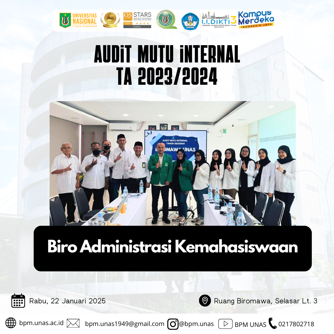 Audit Mutu Internal TA 2023/2024 – Biro Administrasi Kemahasiswaan ...