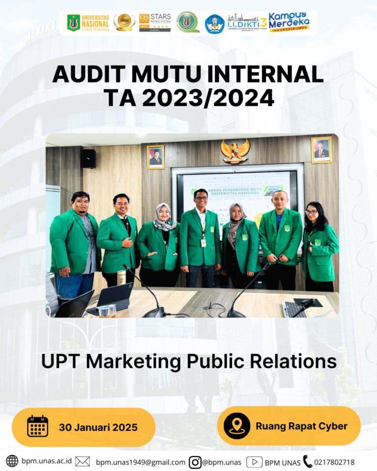 Audit Mutu Internal TA 2023/2024 – UPT Marketing Public Relation – Badan Penjaminan Mutu ...