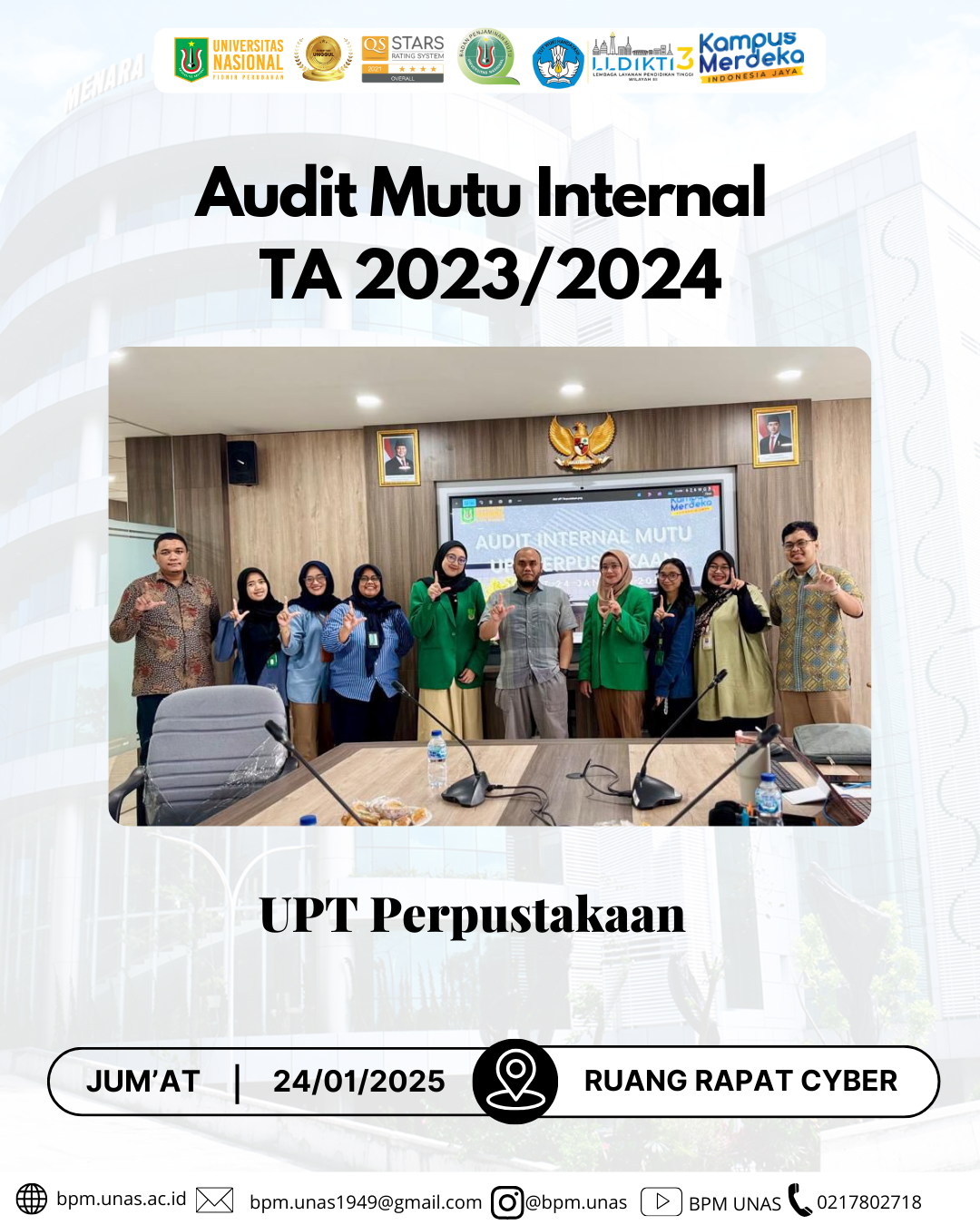 Audit Mutu Internal TA 2023/2024 – Program UPT Perpustakaan – Badan Penjaminan Mutu ...
