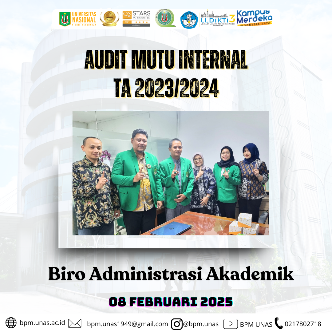 Audit Mutu Internal TA 2023/2024 – Biro Administrasi Akademik – Badan Penjaminan Mutu ...
