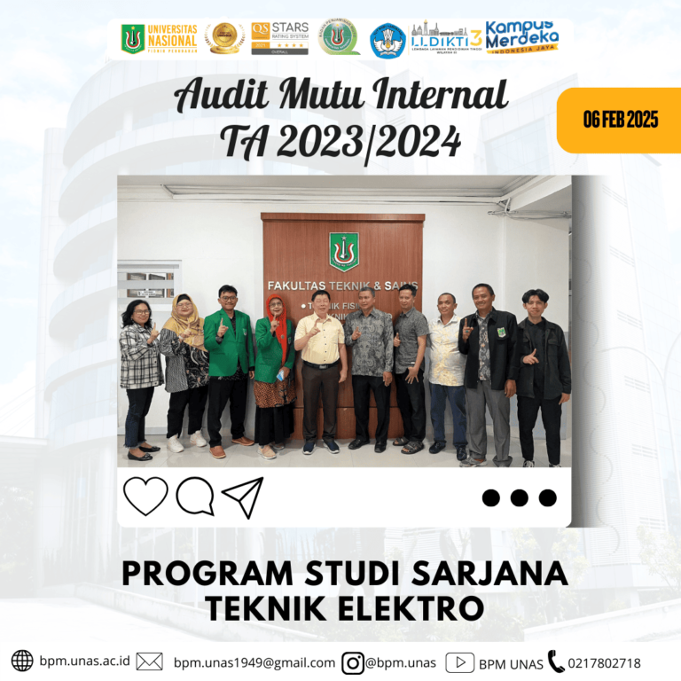 Audit Mutu Internal TA 2023/2024 – Program Studi Sarjana Teknik Elektro ...
