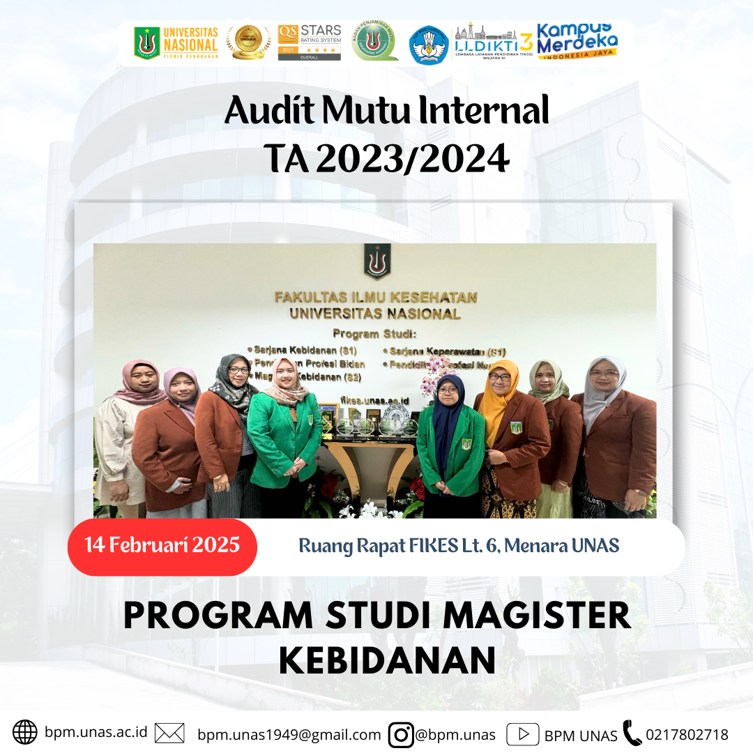 Audit Mutu Internal TA 2023/2024 – Program Studi Magister Kebidanan – Badan Penjaminan Mutu ...