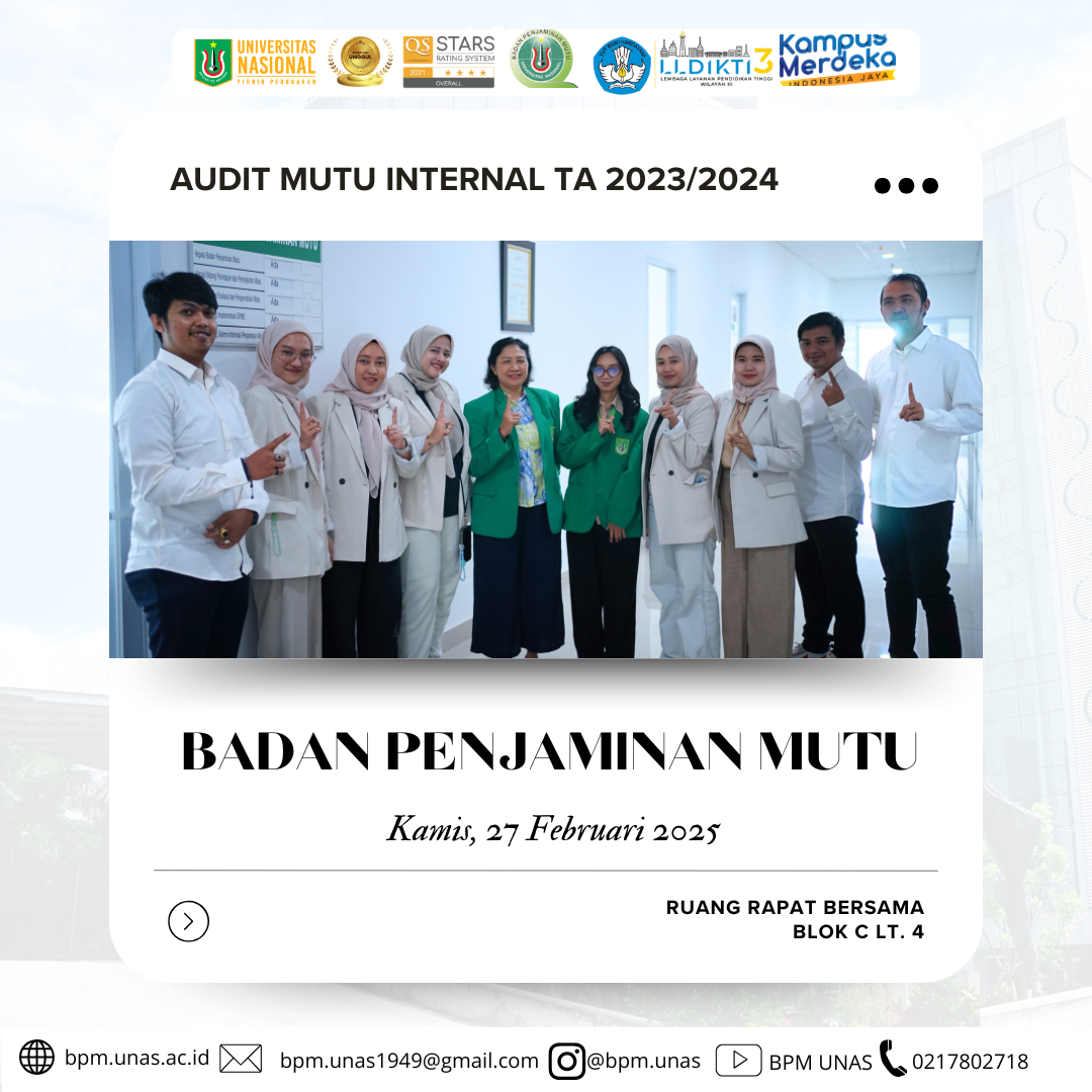 Audit Mutu Internal TA 2023/2024 – Badan Penjaminan Mutu – Badan Penjaminan Mutu – Universitas ...